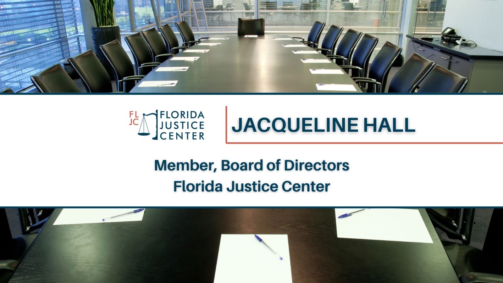 Jacqueline Hall - Member, Board of Directors | Florida Justice Center