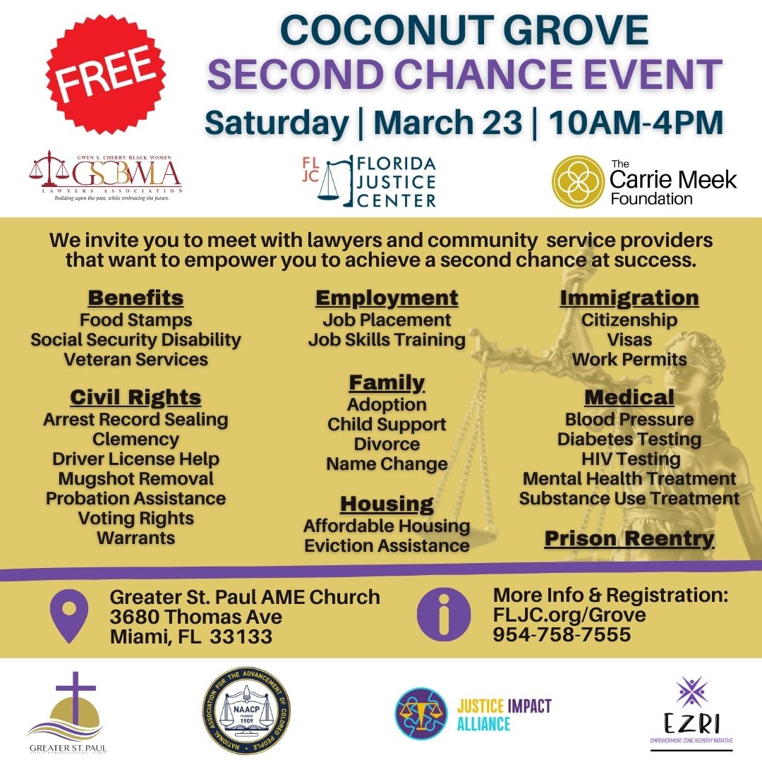 Coconut Grove Second Chance Event | Florida Justice Center
